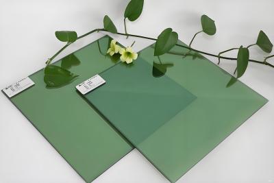 China Natural Green Tinted Float Glass for Home Interior and Shower Doors for sale