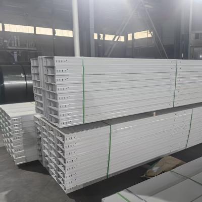 China Hot Sale Galvanized Trough Cable Tray Ventilated Steel Perforated Cable Tray in Different Sizes for Construction Accessory for sale