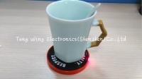 China Programmable Sound Module Melody Flashing Cup Coaster For Holiday Gifts for sale