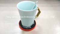 China Programmable Sound Module Melody Flashing Cup Coaster For Holiday Gifts for sale