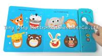 China Indoor Educational Baby Sound Books Push Button Sound Module Flush Toilet Shaped for sale