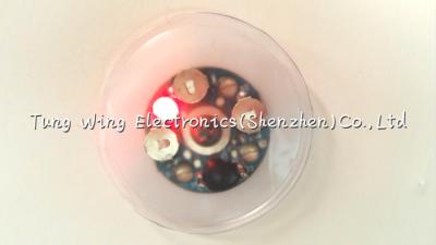 China Flashing Waterproof  Round push button module for Kid 's Clothing , Shoes, Pillow for sale