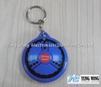 China Unique Round Music Keychain , ABS , metal novelty Sound Keychain for sale