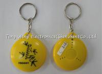 China Unique Round Music Keychain , ABS , metal novelty Sound Keychain for sale