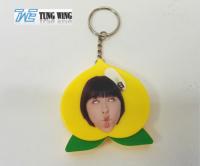 China Funny Cute Yellow Music Keychain Key Chain ABS 3Pcs Battery for sale