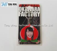 China OEM Funny Red Peach Shaped Musical Keyring , Custom Talking Keychain for sale