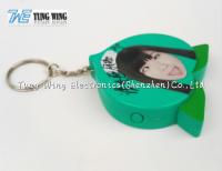 China Small Green Kids Music Box Keychain Beautiful Easy Operating for sale