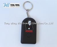 China Non - Toxic Black Car Sound Music Keyring Battery Replaceable for sale