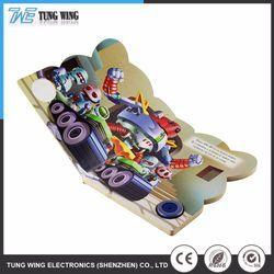 China Colorful Electric English Funny Music Story Sound Module Book with Remote Control and CE Certified for sale