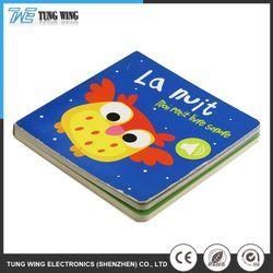 China Colorful Push Button Sound Book with Remote Control Educational Toy Talking Book for Children for sale