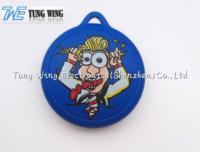 China ABS Metal 4.0mm Thickness 85dB Round Music Keychain EMC for sale