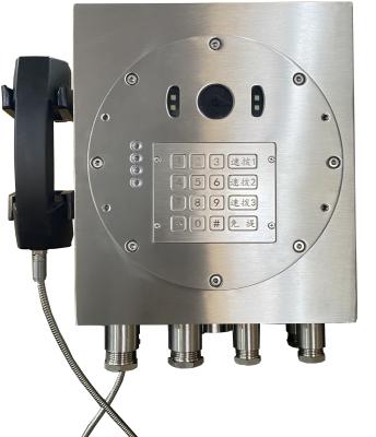 China Stainless Steel Industrial Flameproof Explosion Proof Telephone With Camera China Factory for sale