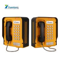 China Industrial Weatherproof Telephone with Aluminium Enclosure Stainless Steel Keypad and DC 12V/AC 220V Power Supply for sale