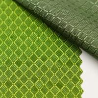 China 100% Nylon Fabric 3D Diamond-Shaped Pattern Nylon Woven Backpack Plain Durable Cloth for sale