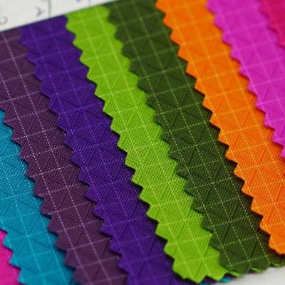 China Diamond Lattice Nylon Waterproof Oxford Cloth Plain Matrix For Woven Durable Bag for sale