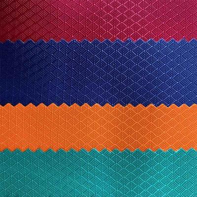 China 200D rPET Oxford Fabric | Diamond Grid Lightweight Recycled Polyester | Wholesale for sale
