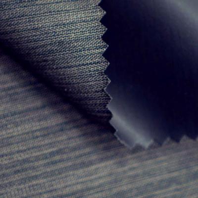 China 100% Polyester Durable Fabric Waterproof PVC Cloth Straight Line Surface For Luggage And Backpack for sale
