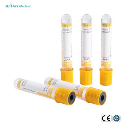 China Gel Clot Additive SSGT Plastic Vacuum Blood Sample Collection Tube Disposable for sale
