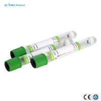 China Plastic Green Gel Lithium Heparin Vacuumed Tubes For Blood Collection for sale
