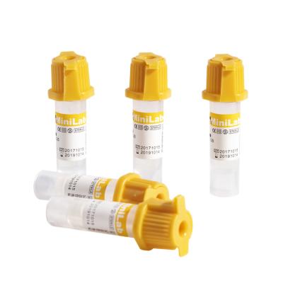 China K2EDTA Medical Micro Blood Collection Tube 8x45mm 0.25 0.5ml for sale