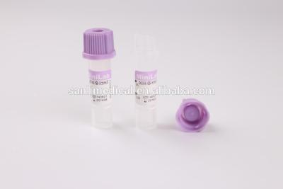 China K2EDTA Medical Micro Blood Collection Tube 8x45mm 0.5ml for sale