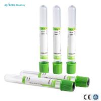China Plastic Green Gel Lithium Heparin Vacuumed Tubes Disposable for sale