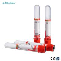 China Disposable Red Top Vacuum Collection Tubes PET Clot Activator Tube for sale
