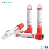 China Disposable Red Top Vacuum Collection Tubes PET Clot Activator Tube CE for sale