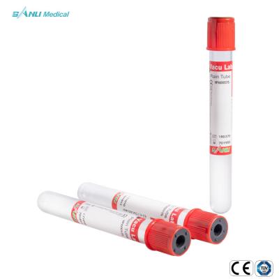 China 5ml Vacuum Blood Collection Tubes Red Plain for sale