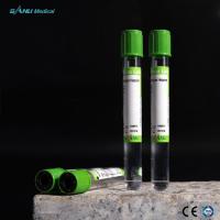 China Lithium Heparin Glass Blood Collection Tubes Green Top For Biochemistry Tests for sale
