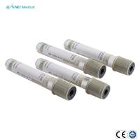 China Grey Top Blood Glucose Tube 13x75mm Sodium Fluoride EDTA Additive for sale
