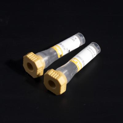 China Yellow Capillary Blood Collection Tubes 0.35ml Conduit Gel Clot Activator Tube for sale