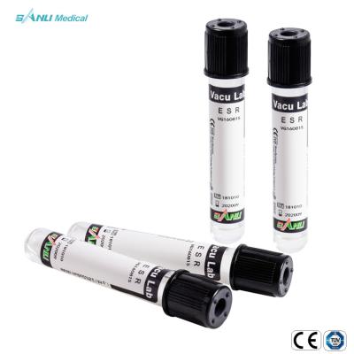 China IVD Vacuum Serum ESR Blood Test Tubes 13x75mm 1.28ml ISO13485 for sale