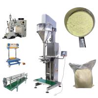 China 50kg Milk Powder Semi Automatic Flour Packing Machine Bottom Up Filling Bagging Equipment for sale