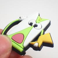 China Custom 3D Embossed PVC TPU Eco Friendly Sew On Logo Patches Waterproof Durable for sale