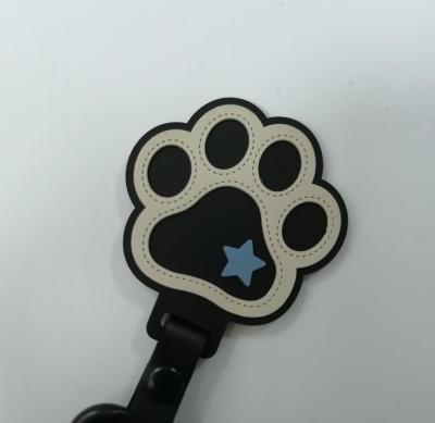 China Custom 3D Silicone Rubber Patches Heat Transfer for Garment 2.5mm Thick for sale
