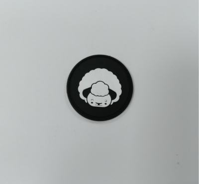 China 3D Washable Badge Silicone Rubber Labels Heat Transfer Customized for sale