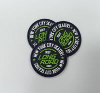 China Custom 3D Silicone Rubber Patches Heat Transfer Washable Labels 2.5mm Thick for sale