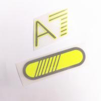 China Eco Friendly 3D Silicone Heat Transfer Clothing Labels Reflective Effect Custom Size for sale