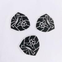 China 3D Silicone Heat Transfer Label Animal Black Color Custom Size for Garment for sale