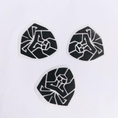 China 3D Silicone Heat Transfer Label Animal Black Color Custom Size for Garment for sale