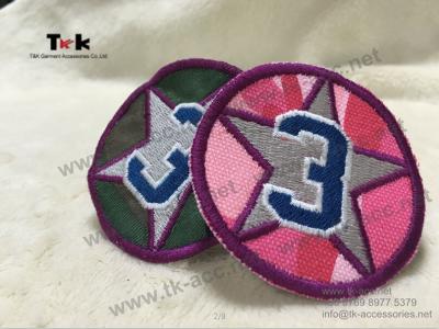 China Custom Embroidered Patches with 12-Color Capacity and 1000pcs MOQ - OEM/ODM German Embroidery for sale