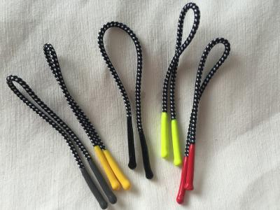 China Colorful Silicon Rubber Zipper Puller with 2mm Polyester Elastic Cord - RoHS & OEKO-TEX Certified - 1000pcs/Day Production for sale
