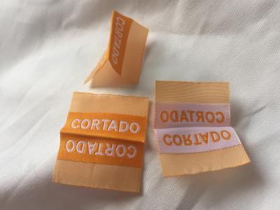 China OEM Woven Care Labels for Garments - 5mm Stitching, 3000pcs Minimum Order, Custom Sizes & Colors for sale