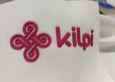 China Custom Silicone Heat Transfer Label 3D Embossed Logo for Bags Clothing Eco Friendly Oeko Tex Certified for sale