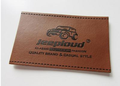 China Custom PU Leather Clothing Patches - 200 Piece MOQ, 50,000 Daily Production Capacity for Garment Branding for sale