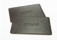 China Custom PU Leather Clothing Patches - 200 Piece MOQ, 50,000 Daily Production Capacity for Garment Branding for sale