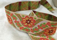 China 35mm Jacquard Woven Elastic Band - Nylon/Spandex Blend for Garments and Accessories with Custom Colors for sale