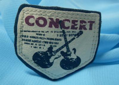 China Custom Screen Printed Satin Ribbon Labels for Clothing 40°C Wash Test 20 Times for sale