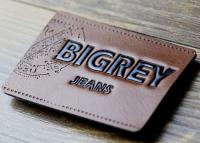 China Waterproof Leather Embossed Patches - Custom PU Leather Labels with 500pcs MOQ and 7-10 Day Lead Time for sale